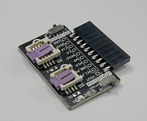 Bus Pirate 5 WSON8 SPI flash adapter – Blinkinlabs